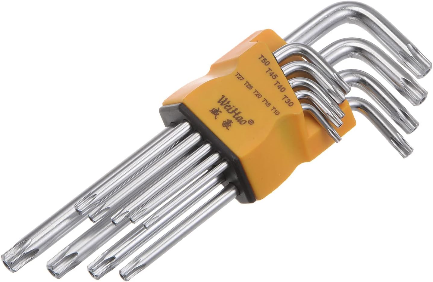 HARFINGTON 9 Pieces Torx Star Wrench Set T10-T50 CR-V Steel L Shaped ...