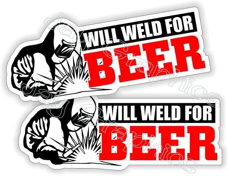 2 pcs Welder Sticker Welding Hat Stickers, Welding Hoodm Helmet Decals ...