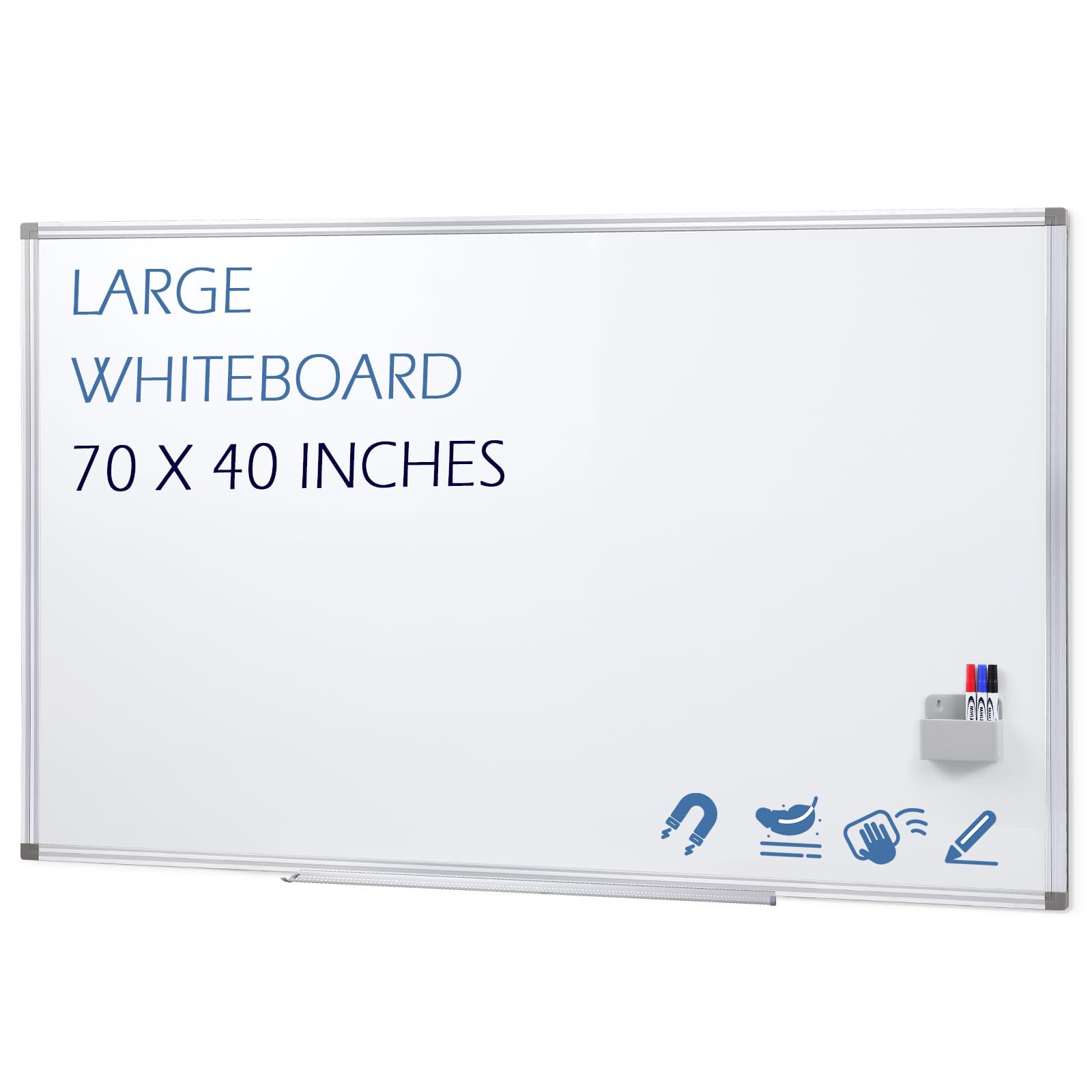 S SWANCROWN Extra Large Dry Erase Whiteboard 70 x 40 Inches Wall ...