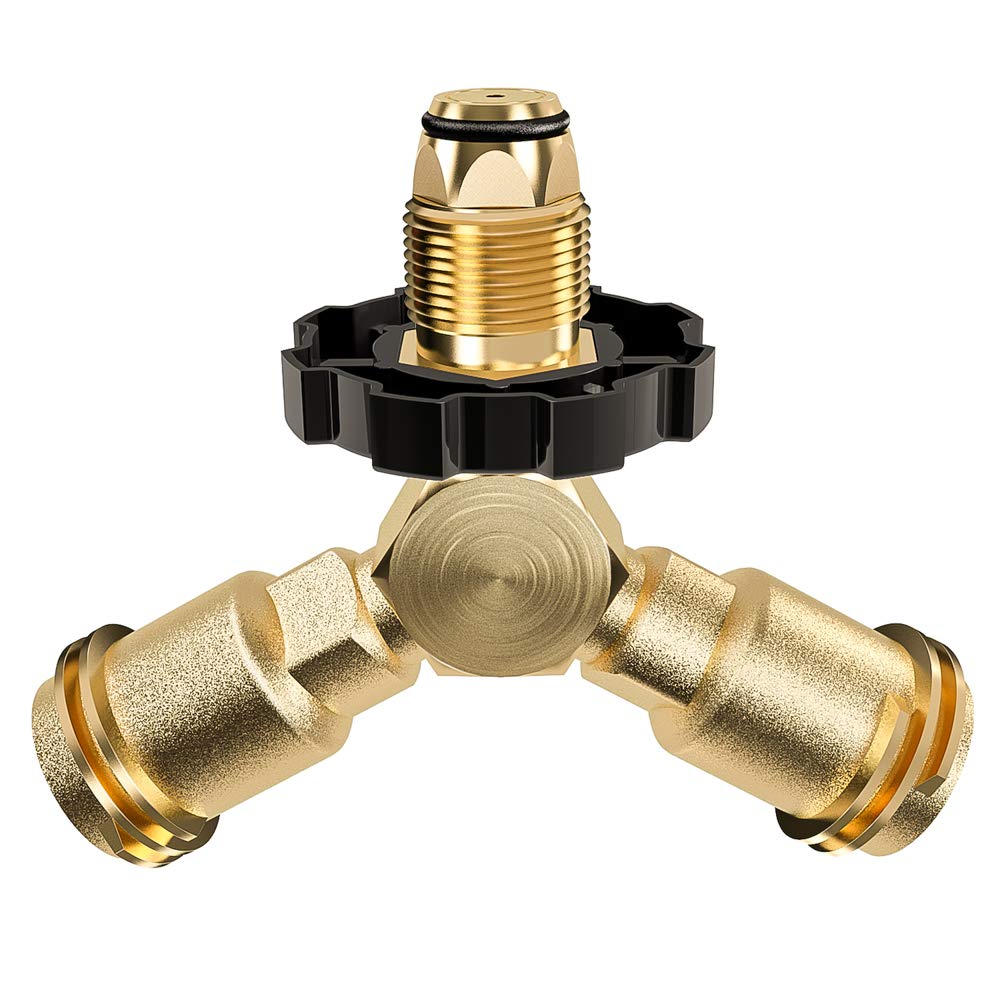 Buy SHINESTAR [Upgraded] Propane Y Splitter Valve, Propane Tank ...