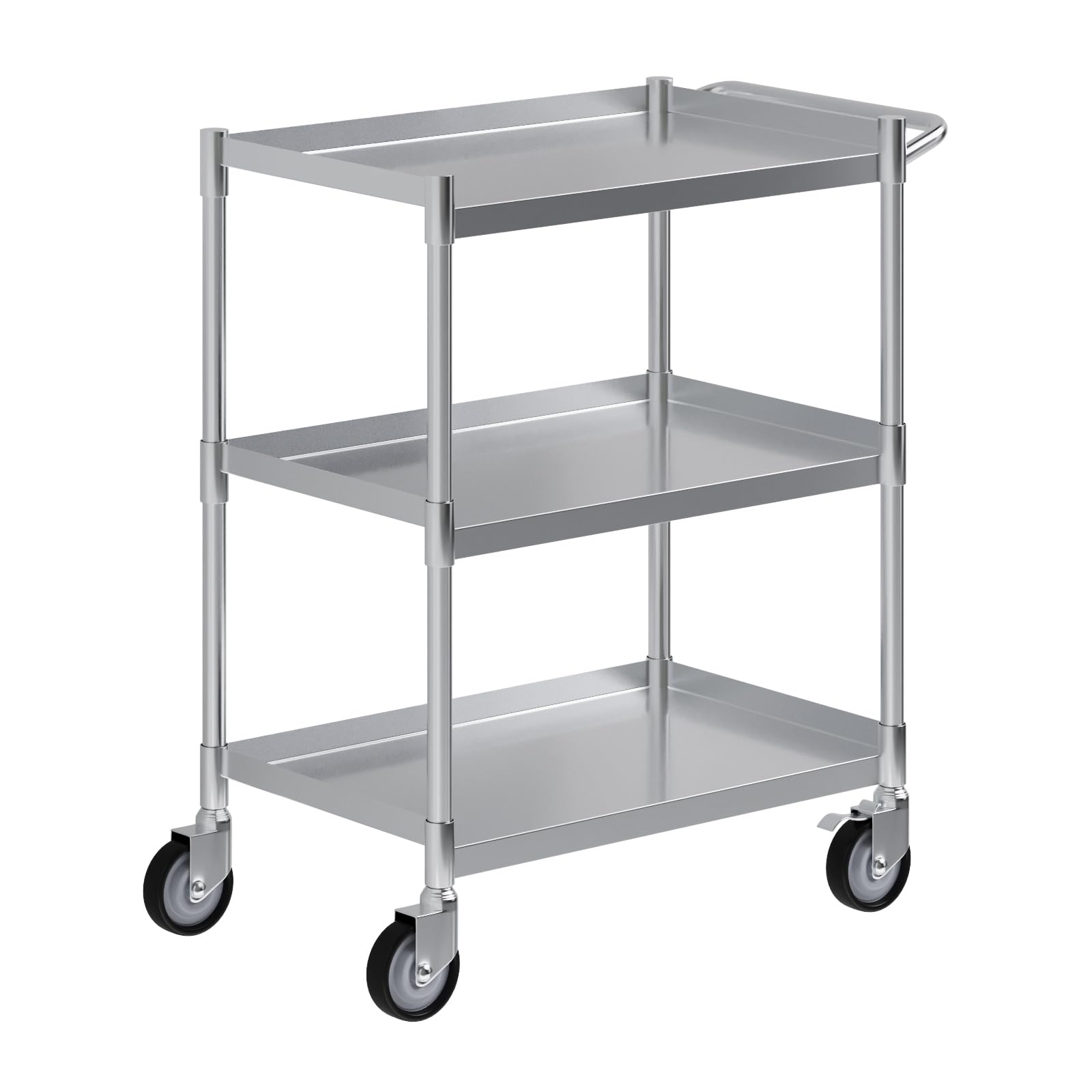 Amazon.com: 3 Shelf Stainless Steel Tubular Utility Cart | Metal ...