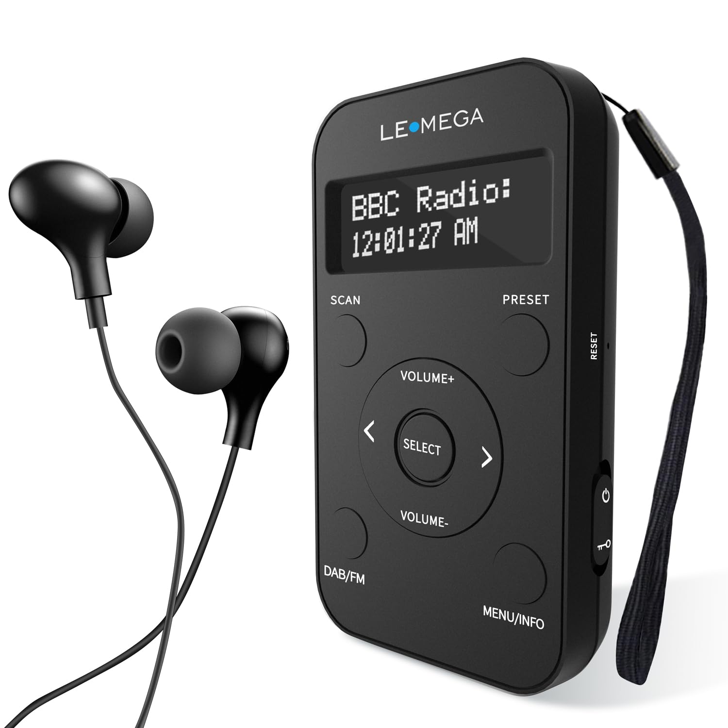 LEMEGA PR1L Pocket DAB Radio,Personal Digital DAB Radio, Sports DAB+ ...