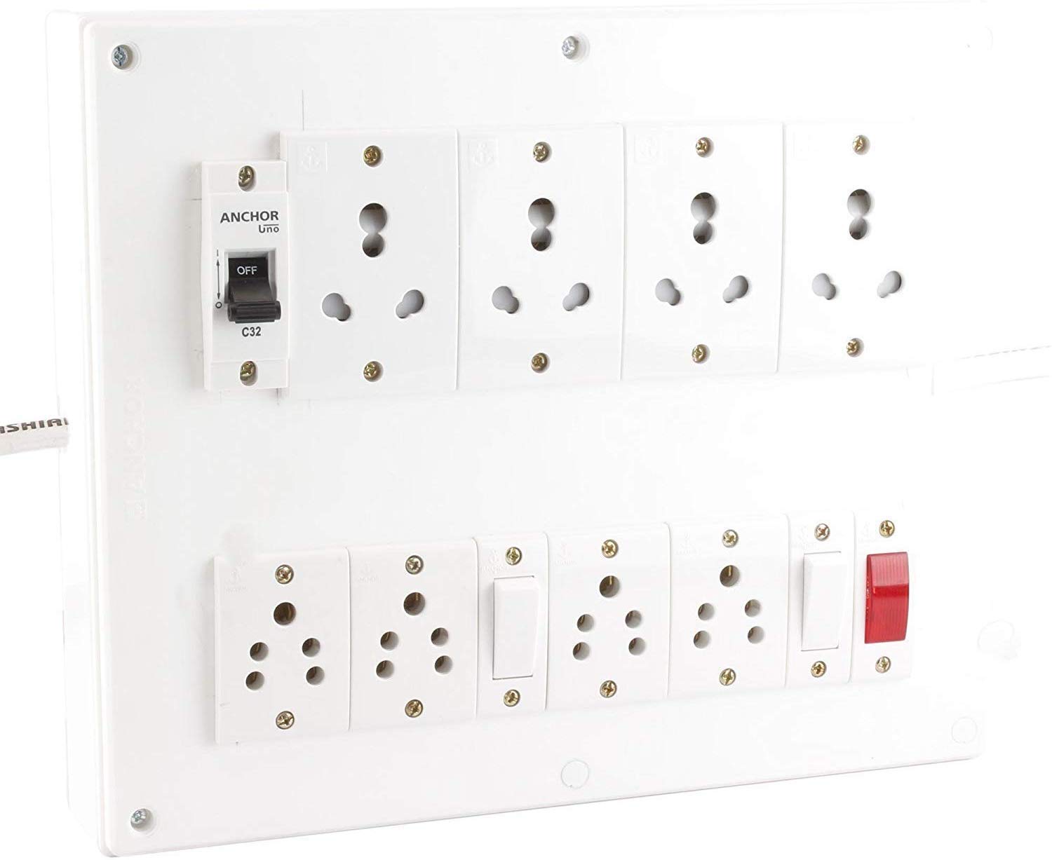 Buy ZOLDYCK Heavy Duty PVC Extension Board (2 Switches,8 Sockets,1 ...