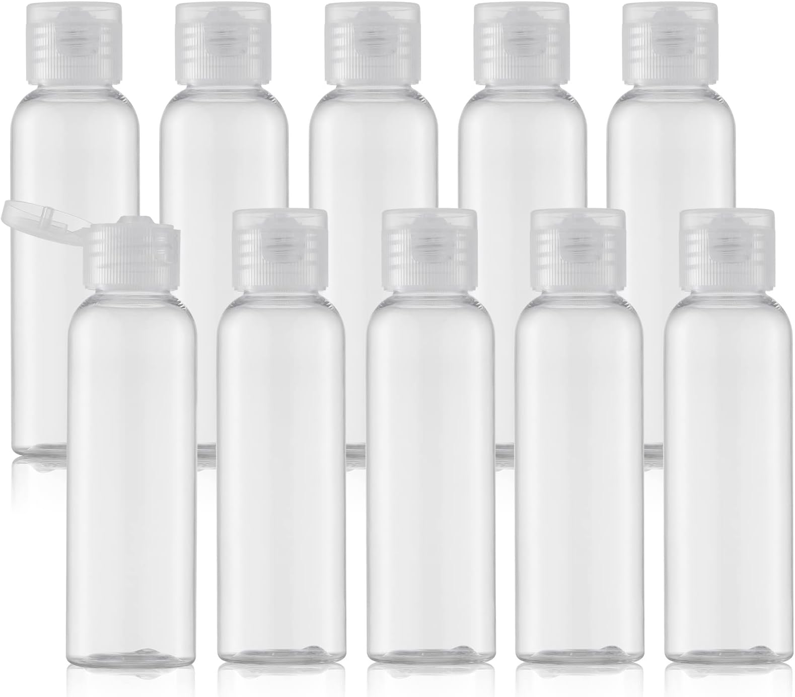 Amazon.com: Chica and Jo 2oz Clear Plastic Empty Squeeze Bottles with ...