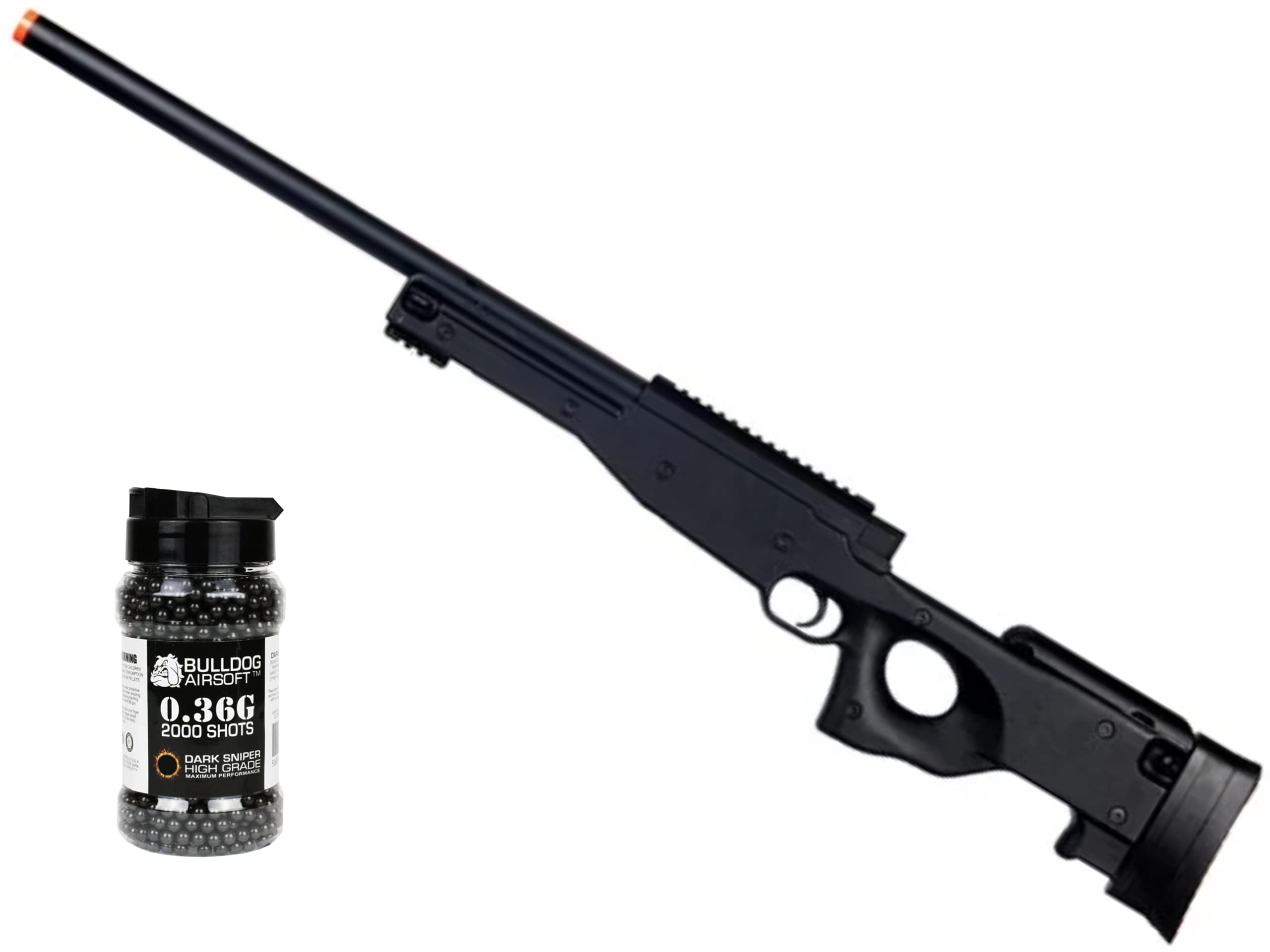 Amazon.com : Airsoft Rifle Sniper Bolt Action Spring Powered DE M57 ...