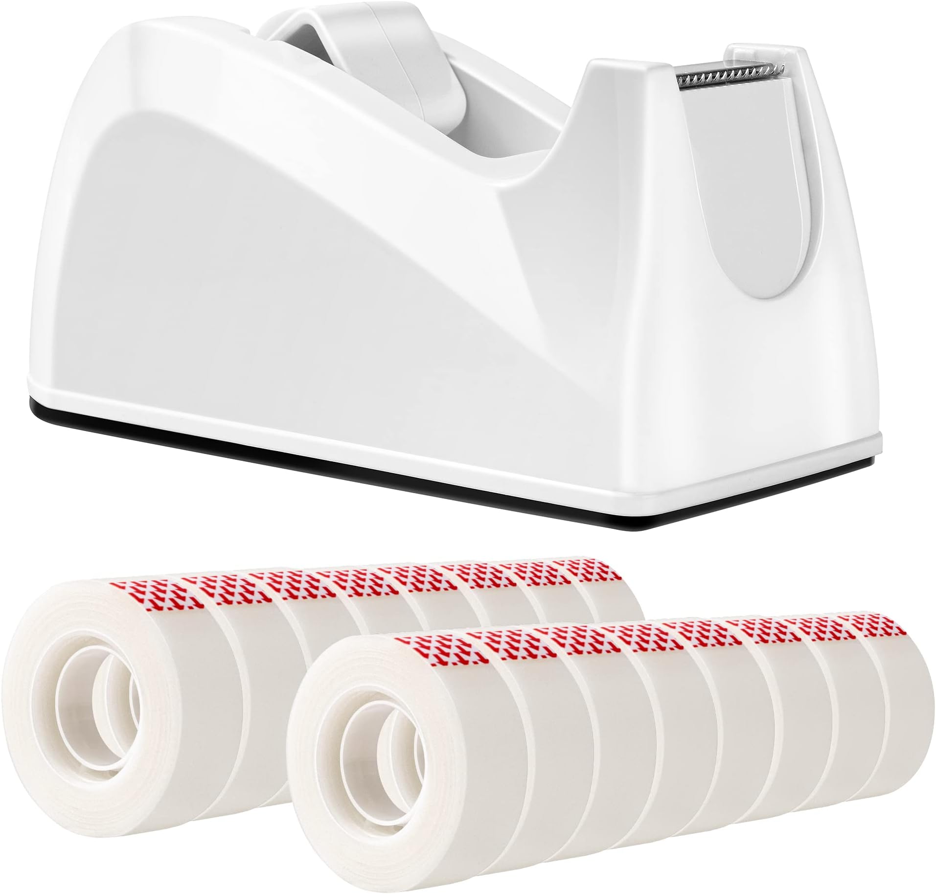 Amazon Basics Matte Finish Tape with Desktop Non-Skid Dispenser and ...