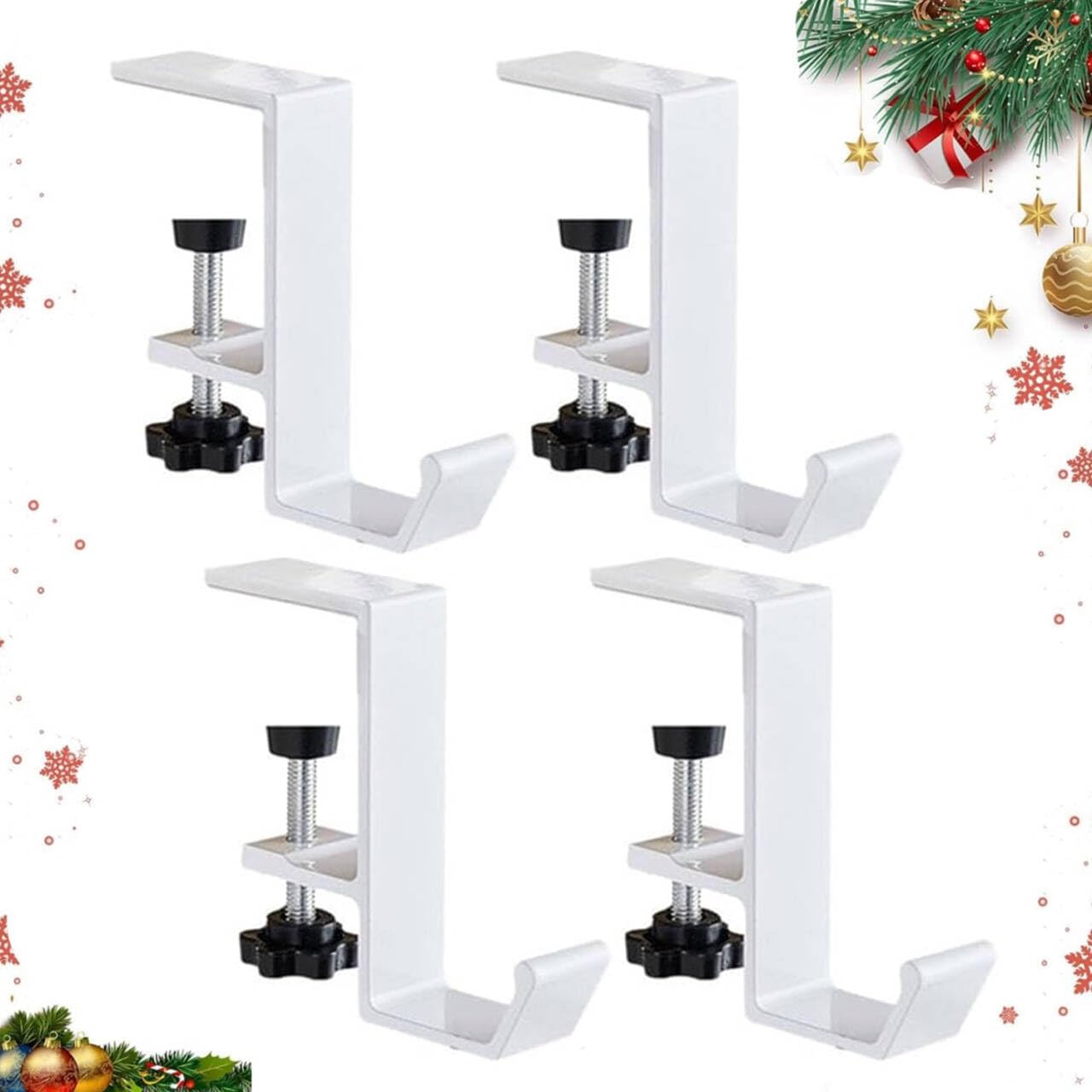 Amazon.com: Guojanfon Christmas Stockings Holder Hanger,Metal Hooks for ...