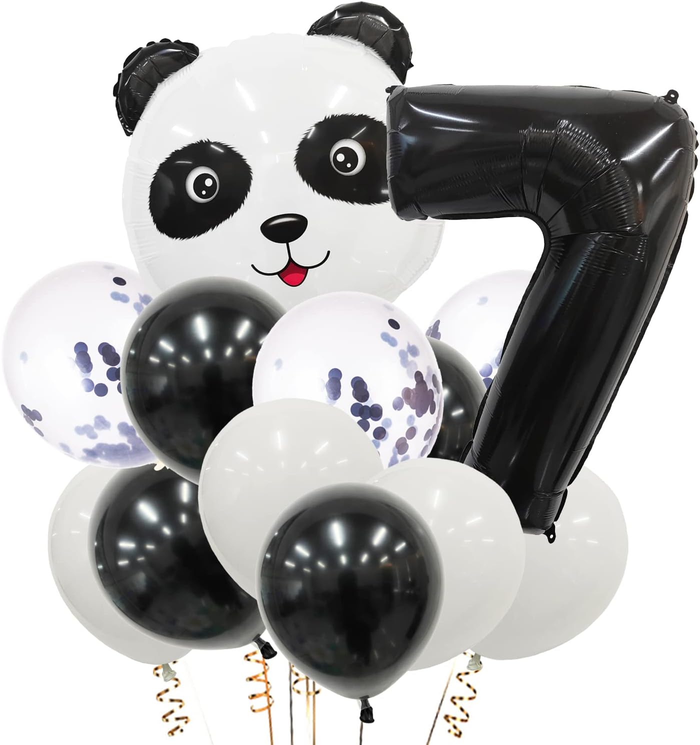 Amazon.com: Panda Balloons Birthday Party Decorations black White Latex ...