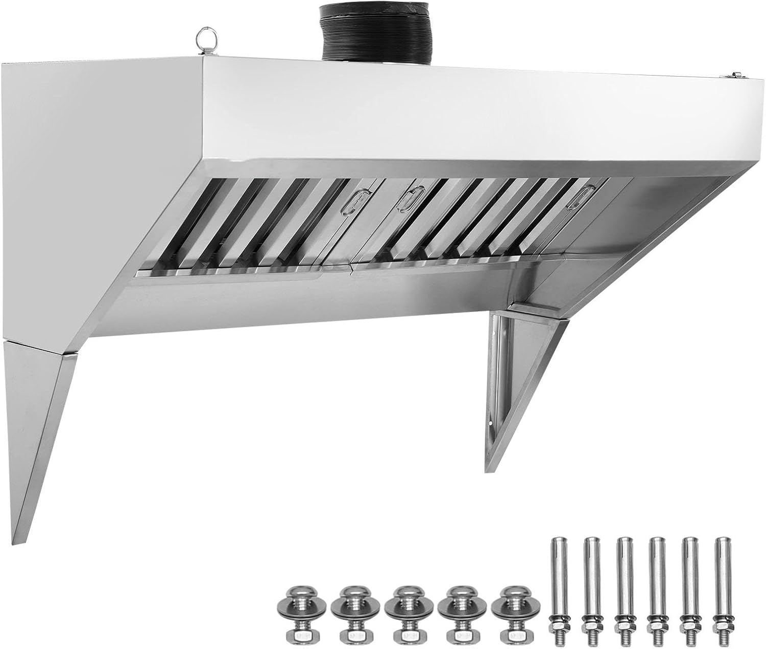 Amazon.com: WACTO 4FT Commercial Exhaust Hood, Stainless Steel ...