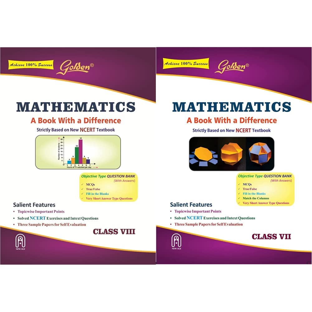 Golden Mathematics for Class - 8 & Golden Mathematics for Class - 7 ...