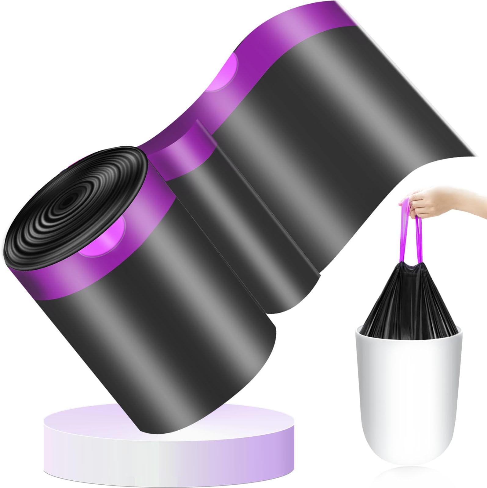 Amazon.com: Kitchen Trash Bags, Jixik 100 Count 4 Gallon Garbage Bags ...