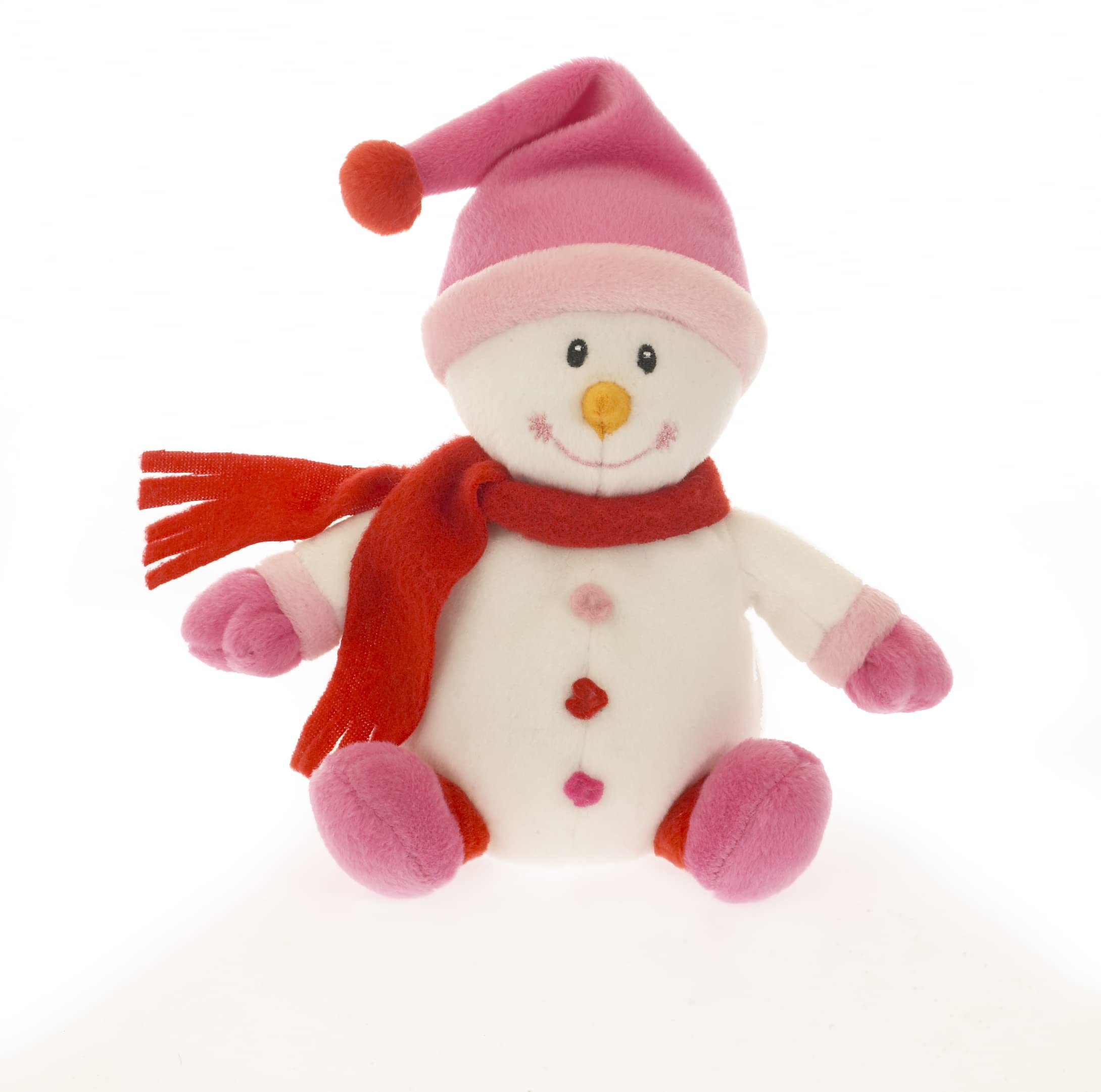 Amazon.com: Plushland Baby Snowman Stuffed Animal Plush Toy,Embroidered ...