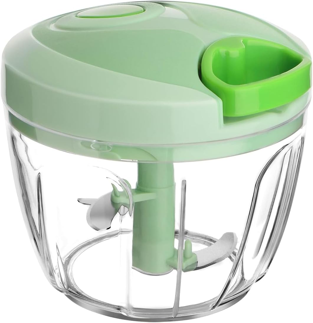 Amazon.com: DOSMAMZ Hand Pull String Vegetable Chopper Food Processor ...