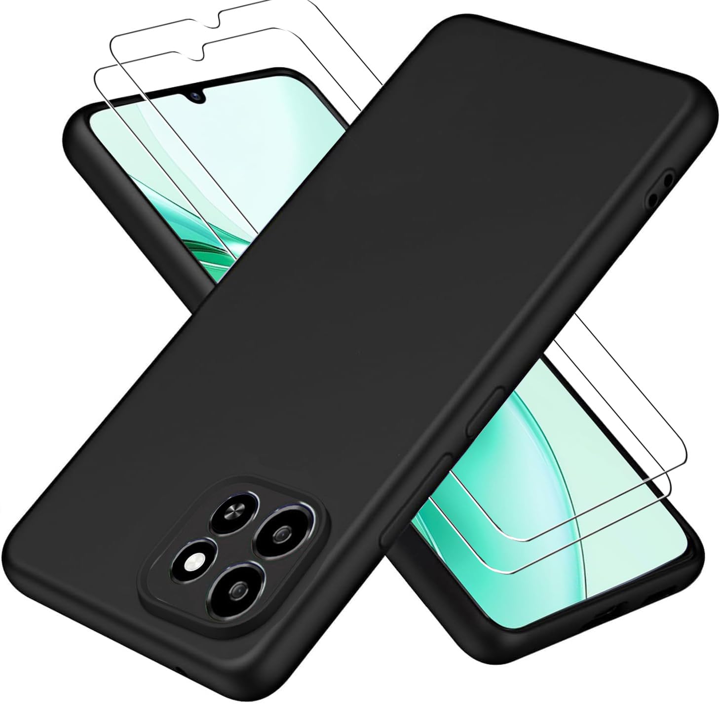 WRTBS Funda para ZTE Blaze A35 / A55 Case con Mica de Vidrio Cristal ...