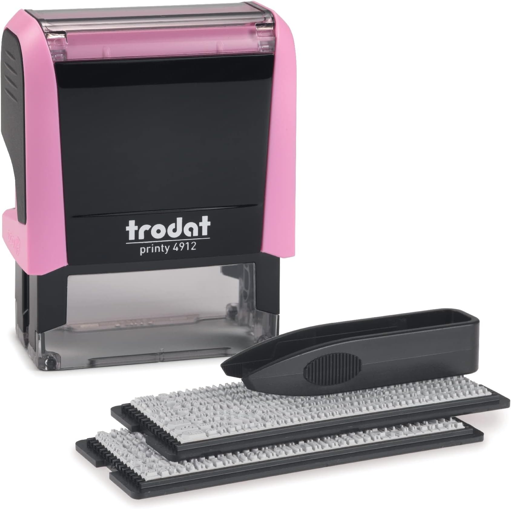 Trodat Printy 4912 Kit de sellos autoentintados de color rosa pastel ...