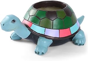 Amazon.com: Turtle Pot Panter, 6.3inch, Cute Resin Planter Pot for ...