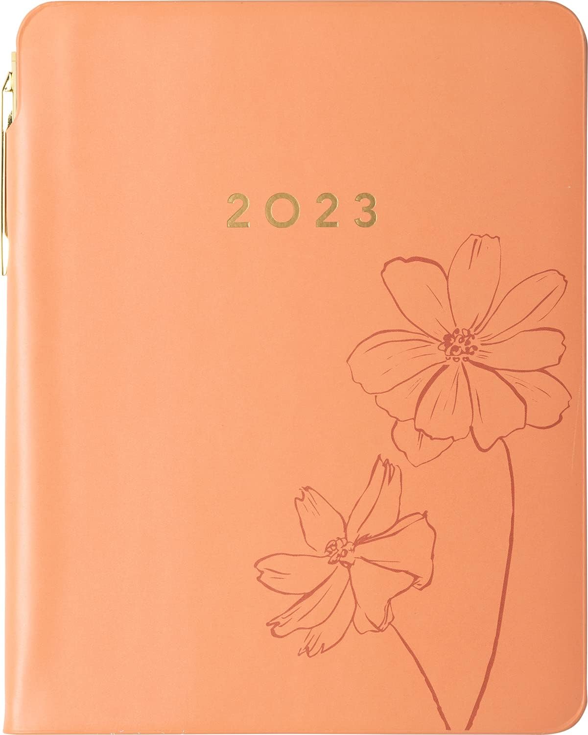 Amazon.com: Eccolo 2023 Pocket Weekly Planner, Peach Leatherette Soft ...