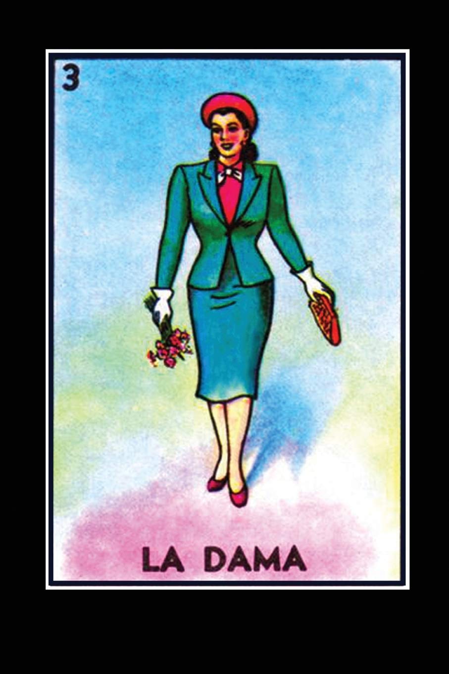 La Dama Loteria Card Journal: Notebook, Lined, 120 Pages, 6x9 Inches ...