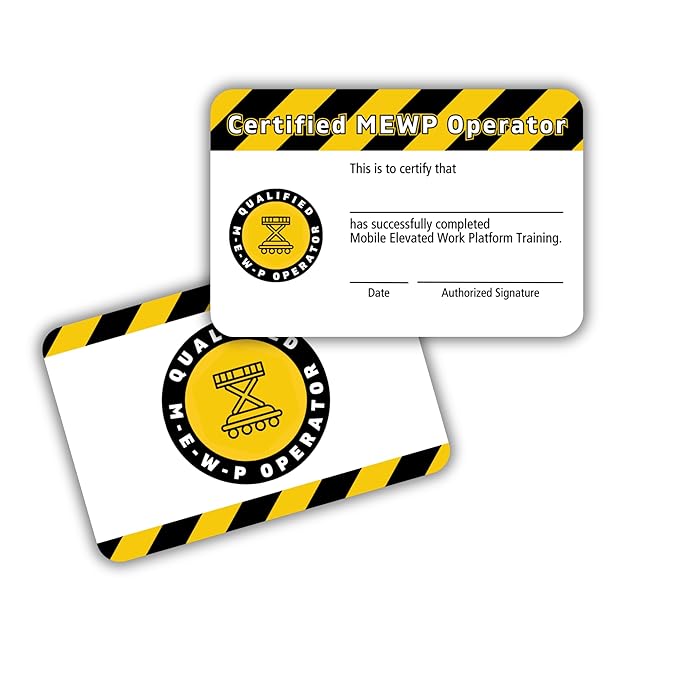 Qualified MEWP Mobile Elevated Work Platform Operator Certification ...