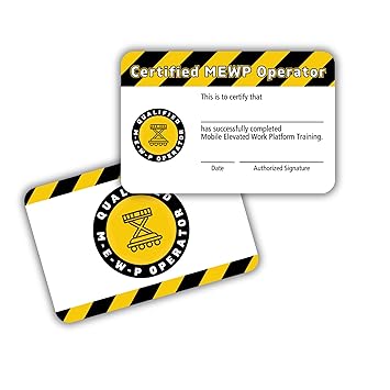 Qualified MEWP Mobile Elevated Work Platform Operator Certification ...