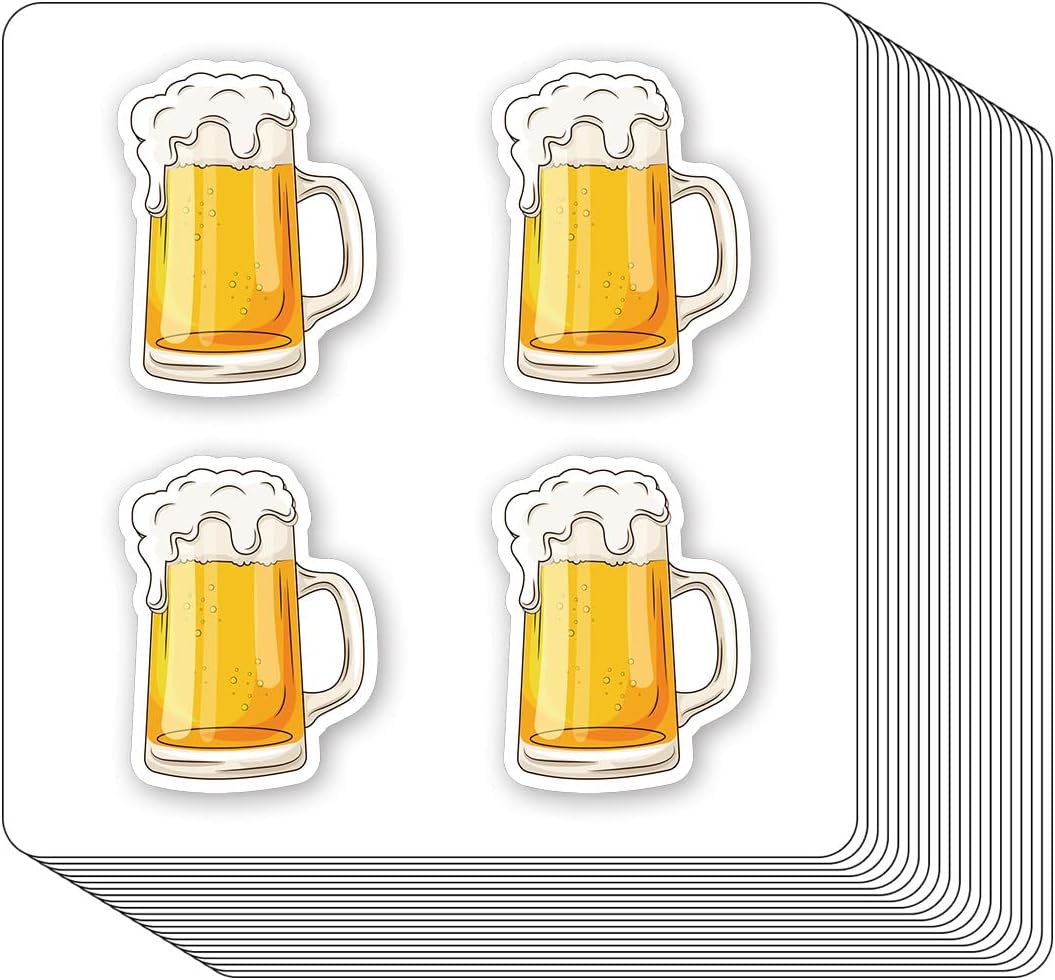 Amazon.com: Glass of Beer Stickers 1in for Scrapbooking, Arts, Craft ...
