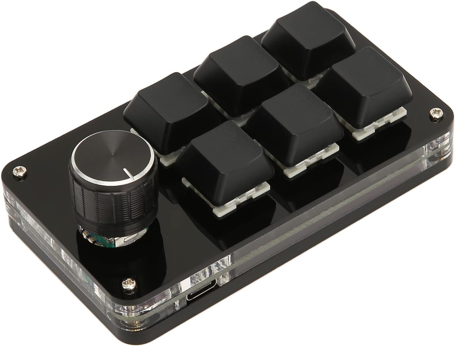 Jectse OSU Keypad, 3 Keys One Handed Macro Mechanical Keyboard with Knob, Programmable Macro ...