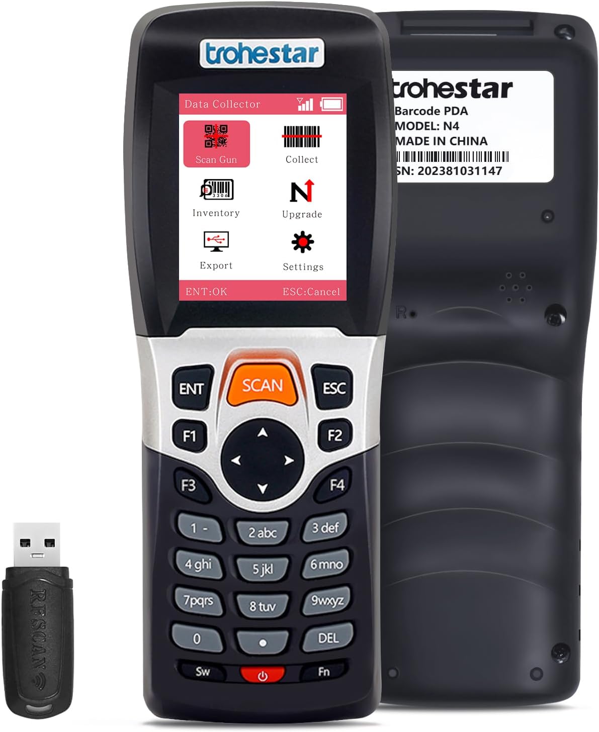 Amazon.com : 7" Android Rugged Tablet Barcode Scanner, 8 core CPU, NFC ...