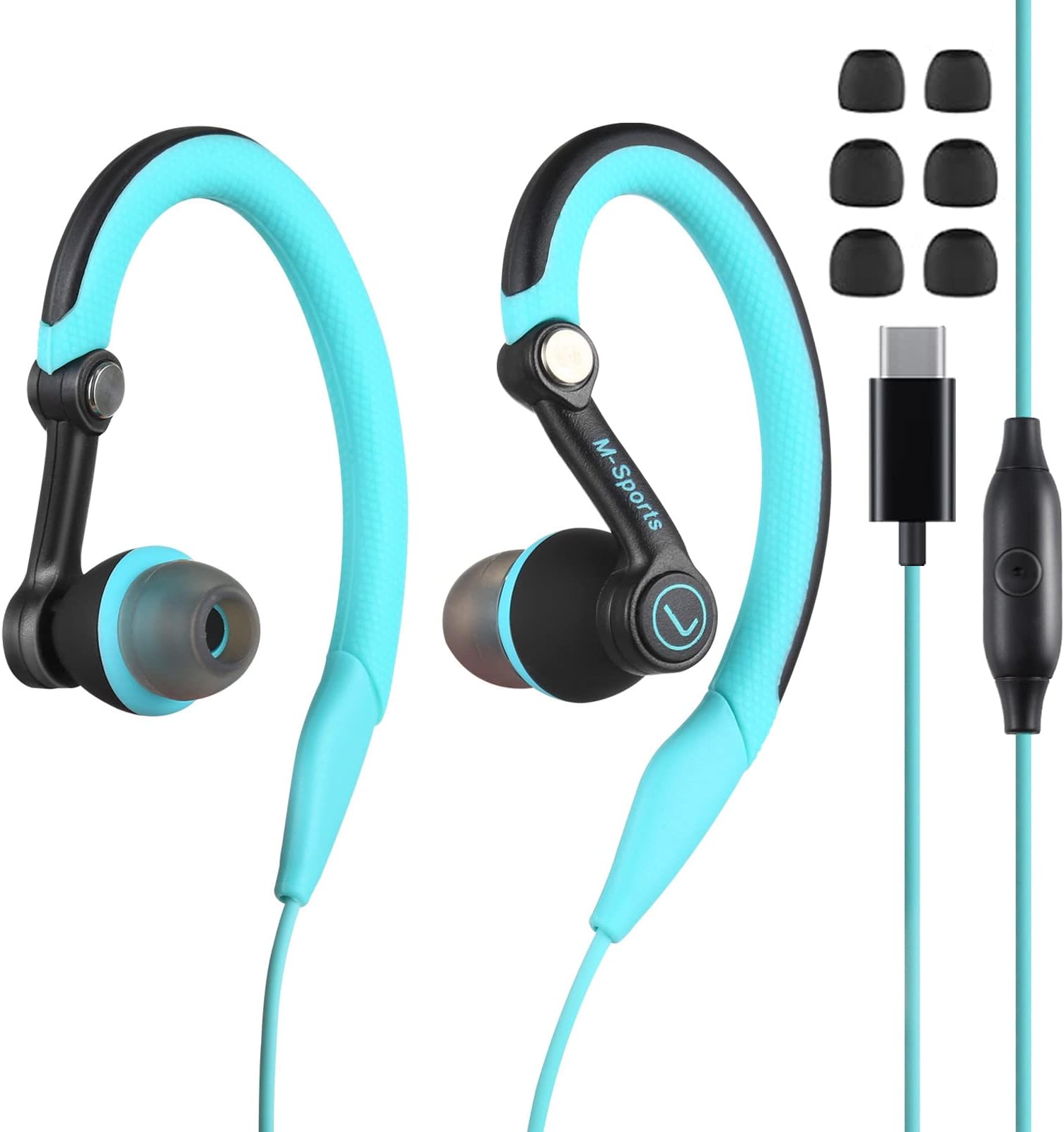 Amazon.com: PHILIPS Over The Ear Sport Earbuds with Mic, Earphones for ...