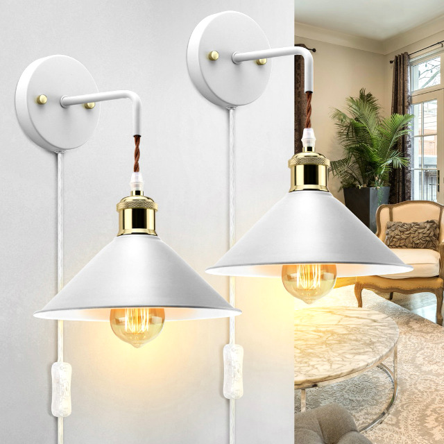 Watch Wall Lamp with Plug in Cord& which color do you like? on Amazon Live