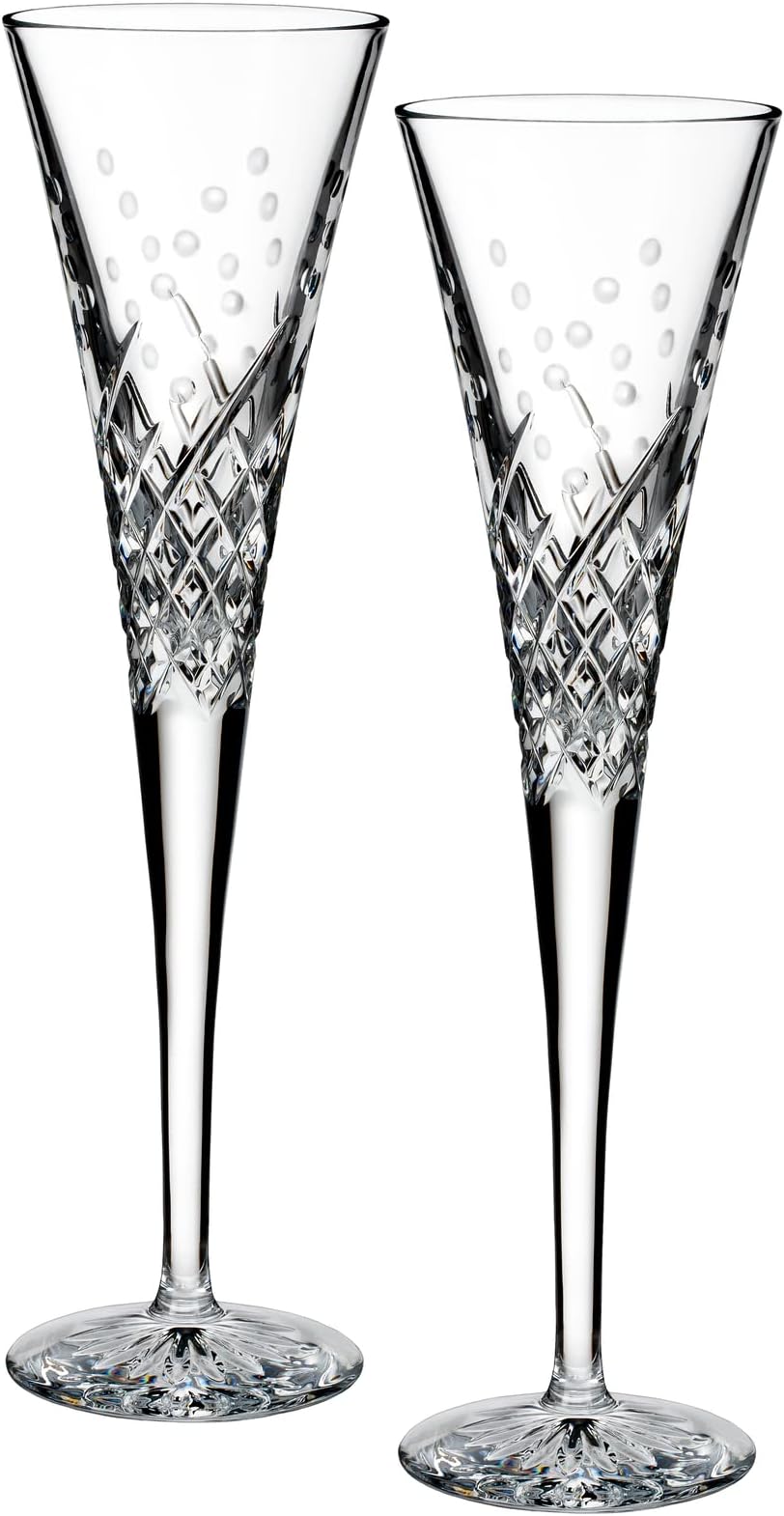 Amazon.com | Waterford Wedding Heirloom Toasting Flutes, Set of 2 ...