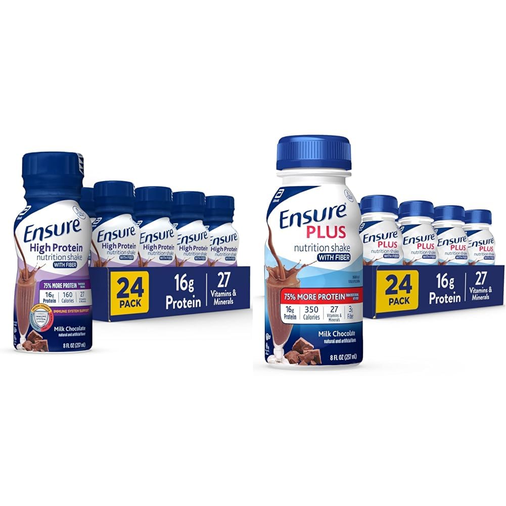 Amazon.com: Ensure High Protein Nutritional Shake With Fiber & Ensure ...
