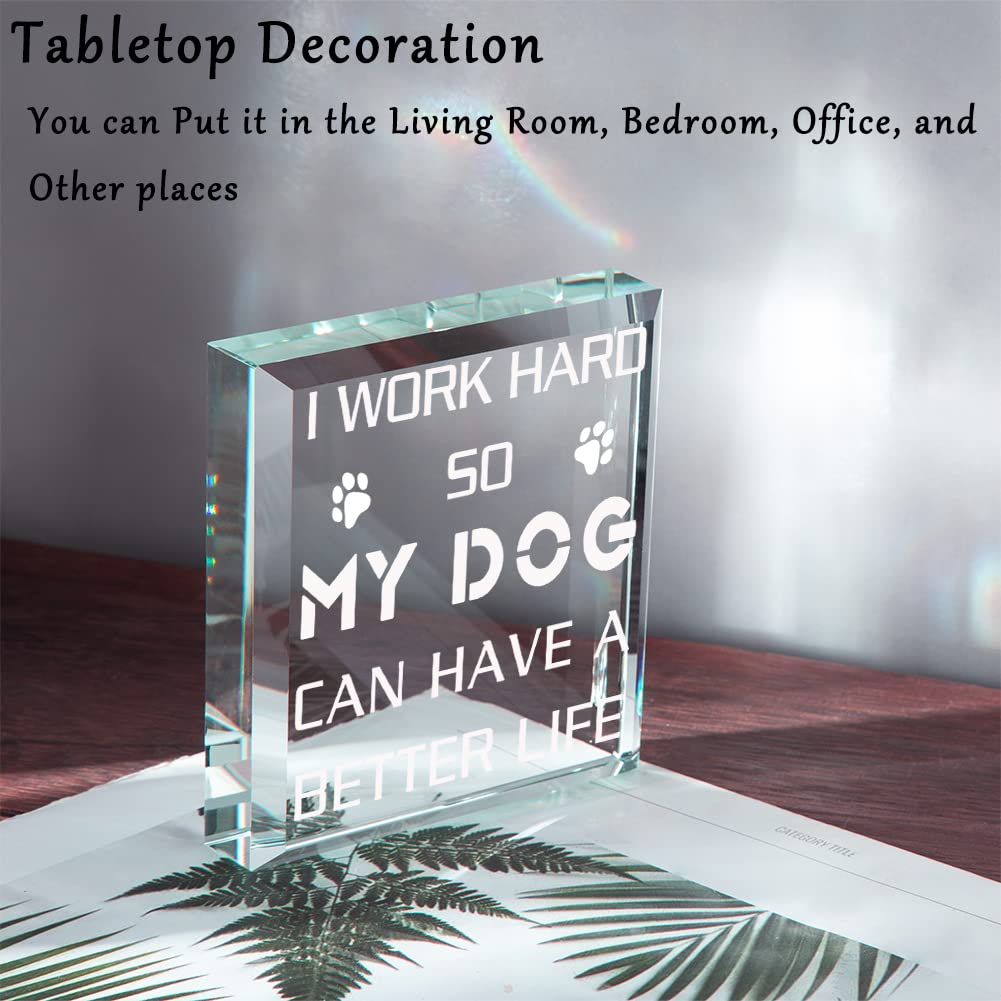 Snapklik.com : Dog Better Life Signs Office Desk Décor Sign Cubicle ...