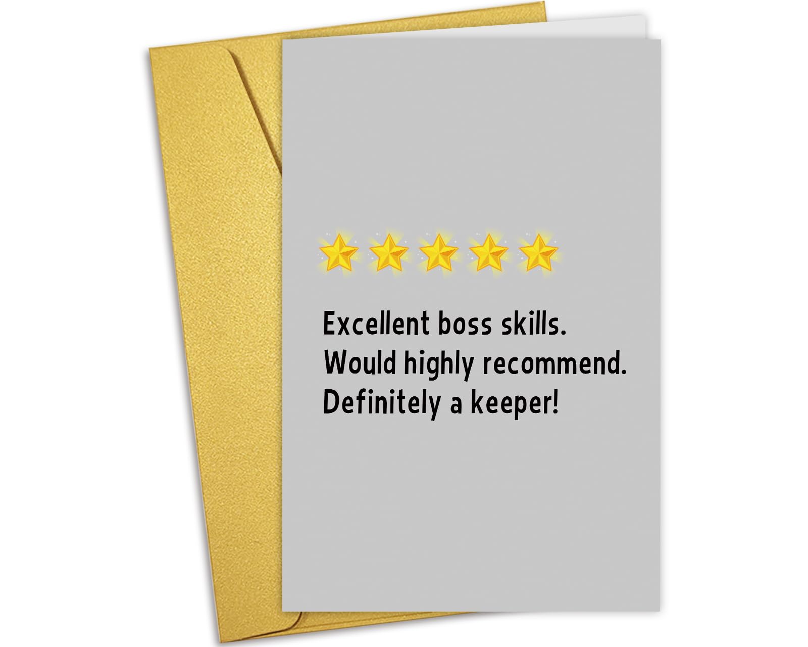 Amazon.com : Nchigedy Funny Boss's Day Card for Boss, Thank You Boss ...
