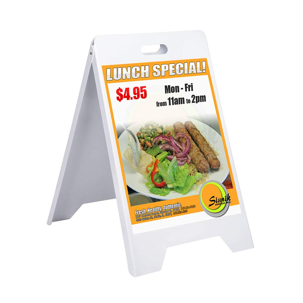 Snapklik.com : 19" X 32" Portable Foldable A-Frame Signboard Double ...