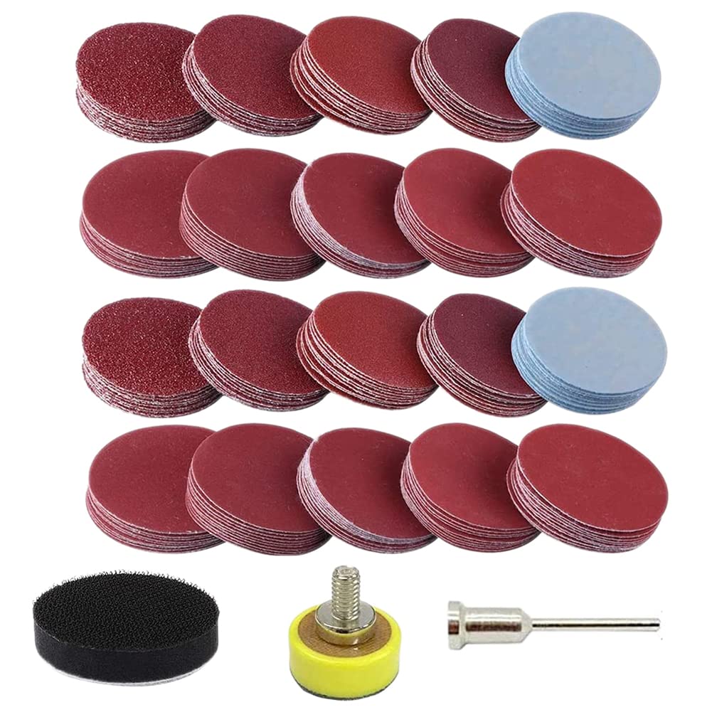 Amazon | Karonpeln サンドペーパー 200枚入り #60-#3000 10種類 サンダー用紙やすり マジック式 丸型 精密仕上げ 鏡面磨き 金属 車補修 ジュエリー研磨用 ...