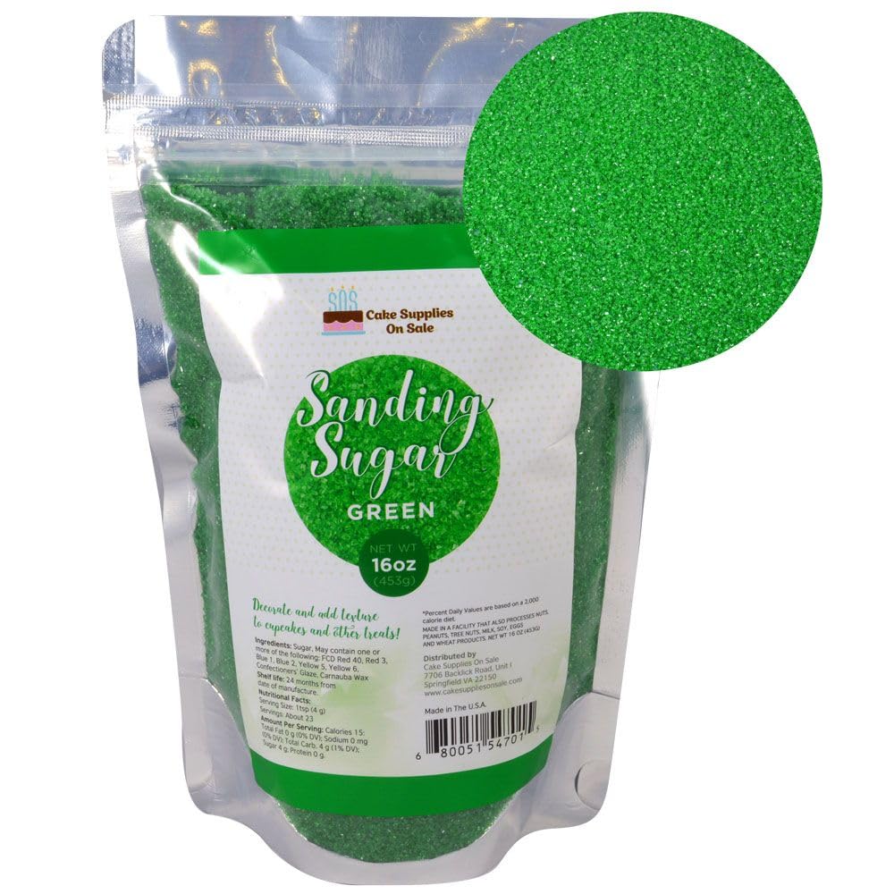 Amazon.com: Sanding Sugar Green 16 Oz : Grocery & Gourmet Food