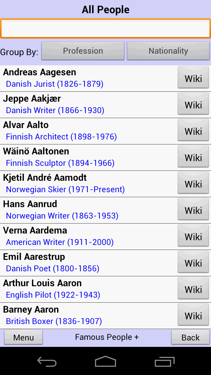 Famous People - App on Amazon Appstore