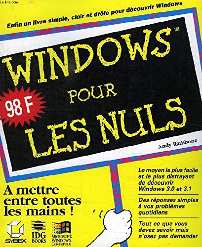 Amazon.com: Windows 3. 1 pour les nuls: 9782736114374: RATHBONE ANDY: Books