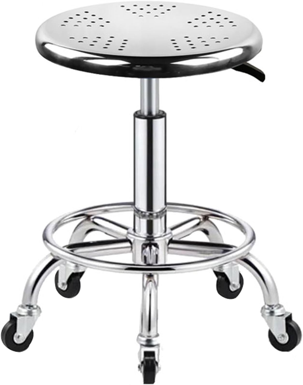 Amazon.com: Shop stools with Wheels Heavy Duty 400lbs,Stainless Steel ...