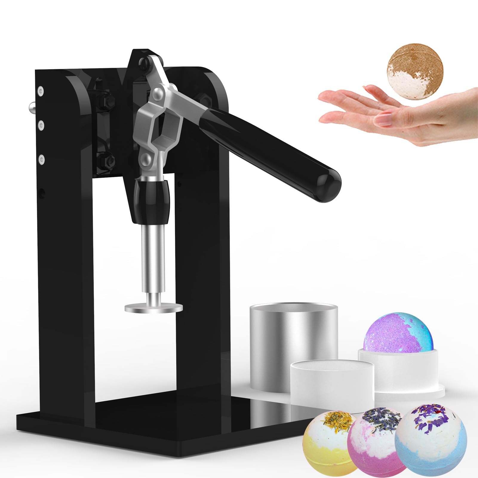 Amazon.com: MAYIPLAY Bath Bomb Press Machine with Bath Bomb Molds, DIY ...