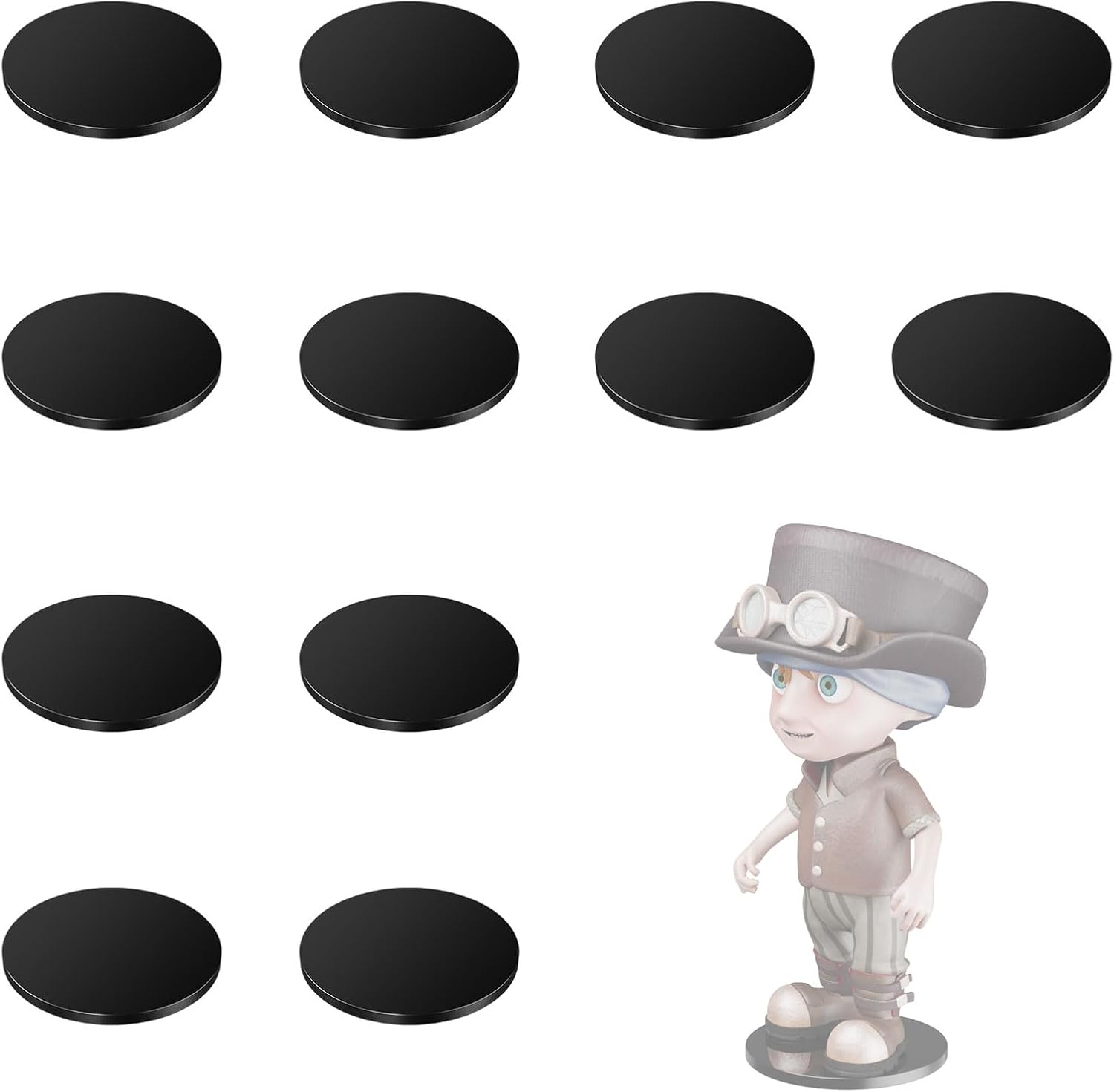 Amazon.com: Cosmos 12 Pcs Acrylic Action Figure Stand Base Round ...