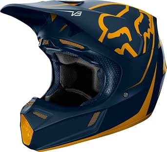 Amazon.fr : V3 Kila Helmet, ECE FOX Navy/Yellow