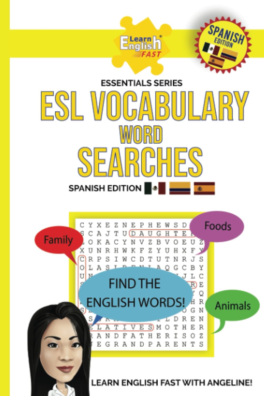 ESL Vocabulary Word Searches: Spanish Edition (Learn English Fast ...