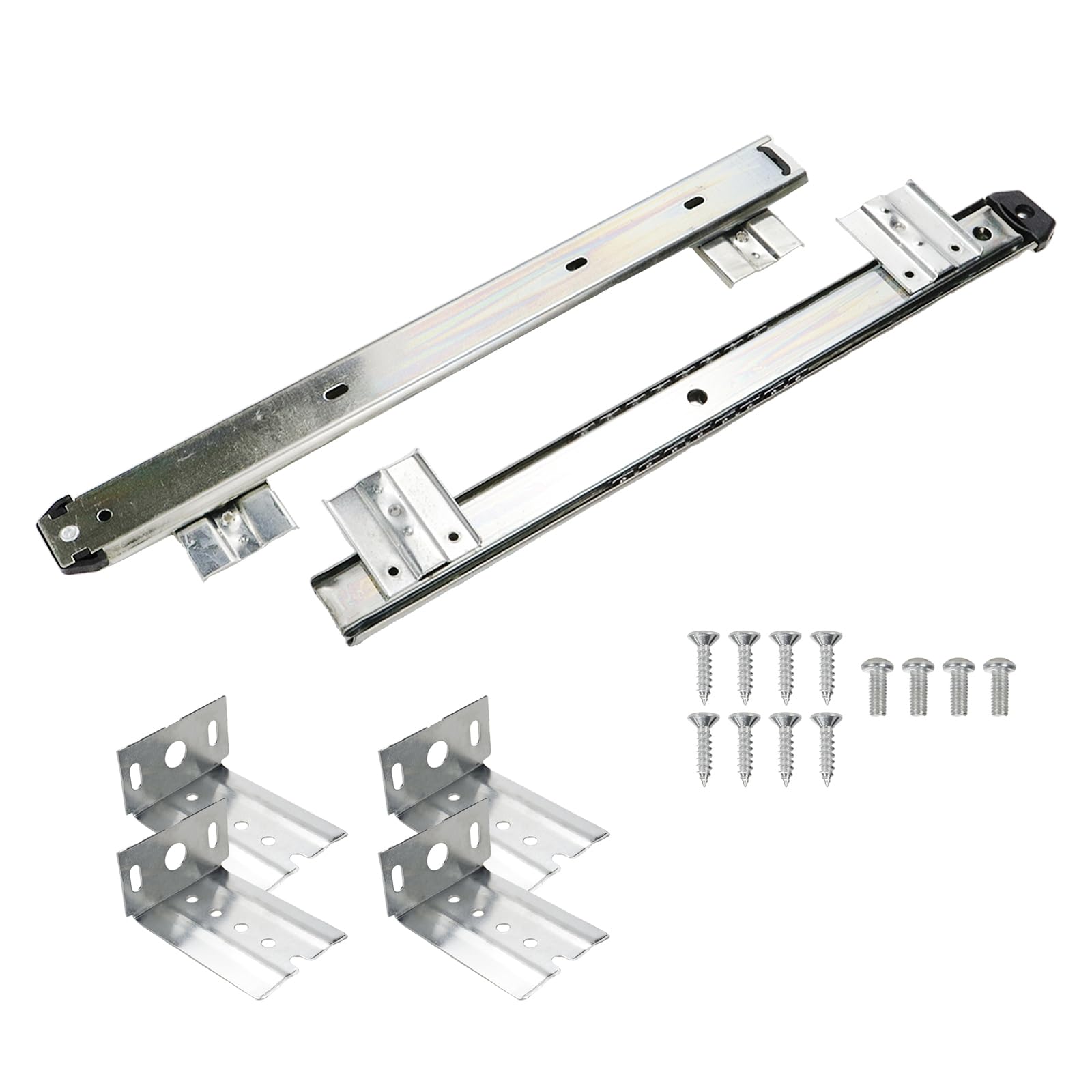 Amazon.com: KUMGROT Keyboard Tray Slides 14" Silver Cold Rolled Steel ...