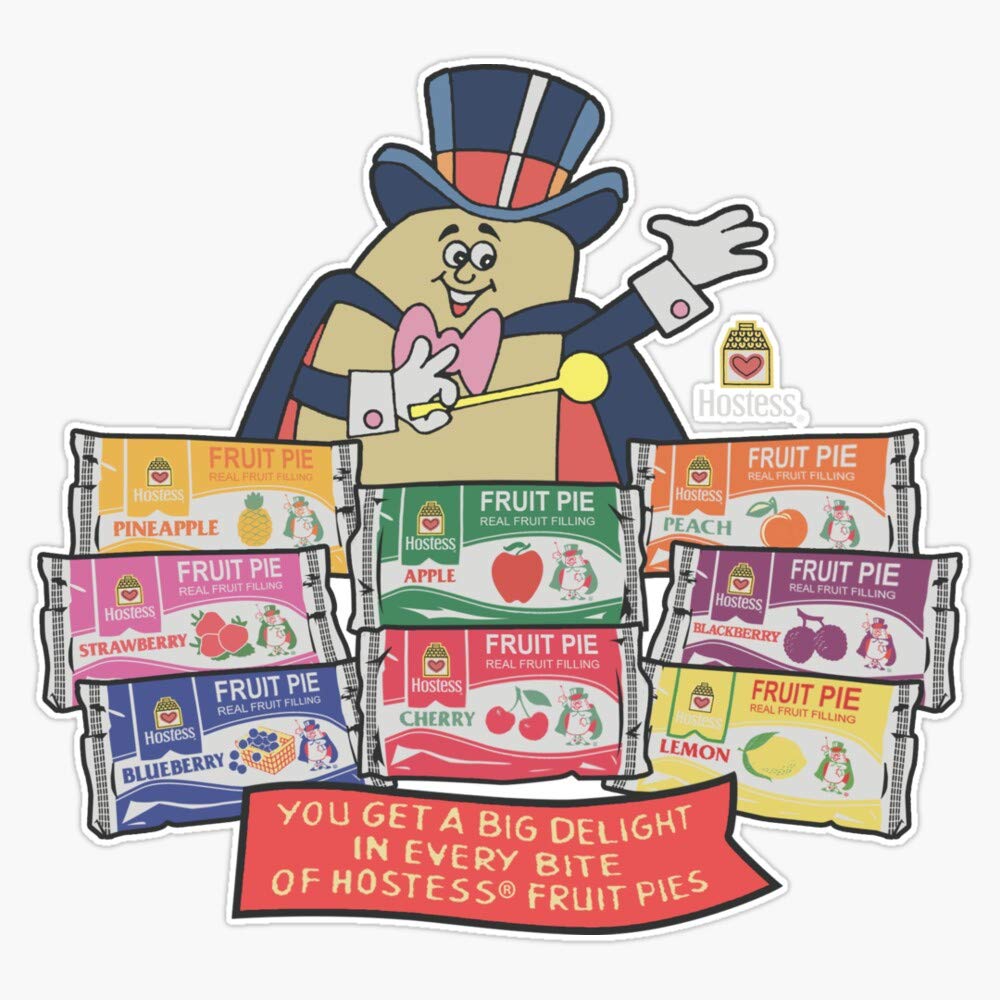 Amazon.com - Hostess Fruit Pies Sticker Vinyl Bumper Sticker Decal ...