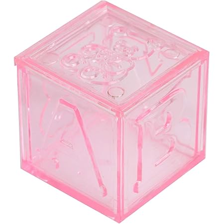 Amazon.com: Craft and Party Baby Favor Acrylic Alphabet Fillable Baby ...