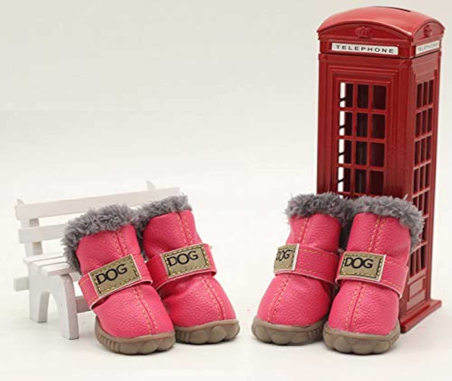 Amazon.com : PIHAPPY Warm Winter Little Pet Dog Boots Skidproof Soft ...