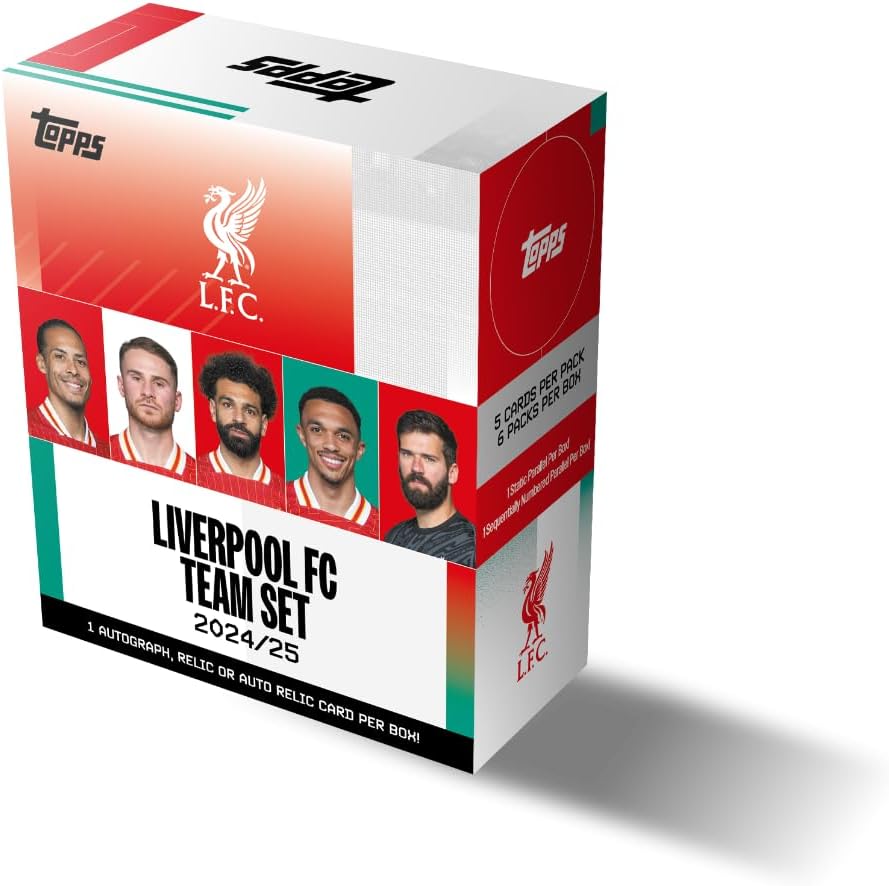 Topps Liverpool FC Team Set 2024/25-30 cards per box including an ...