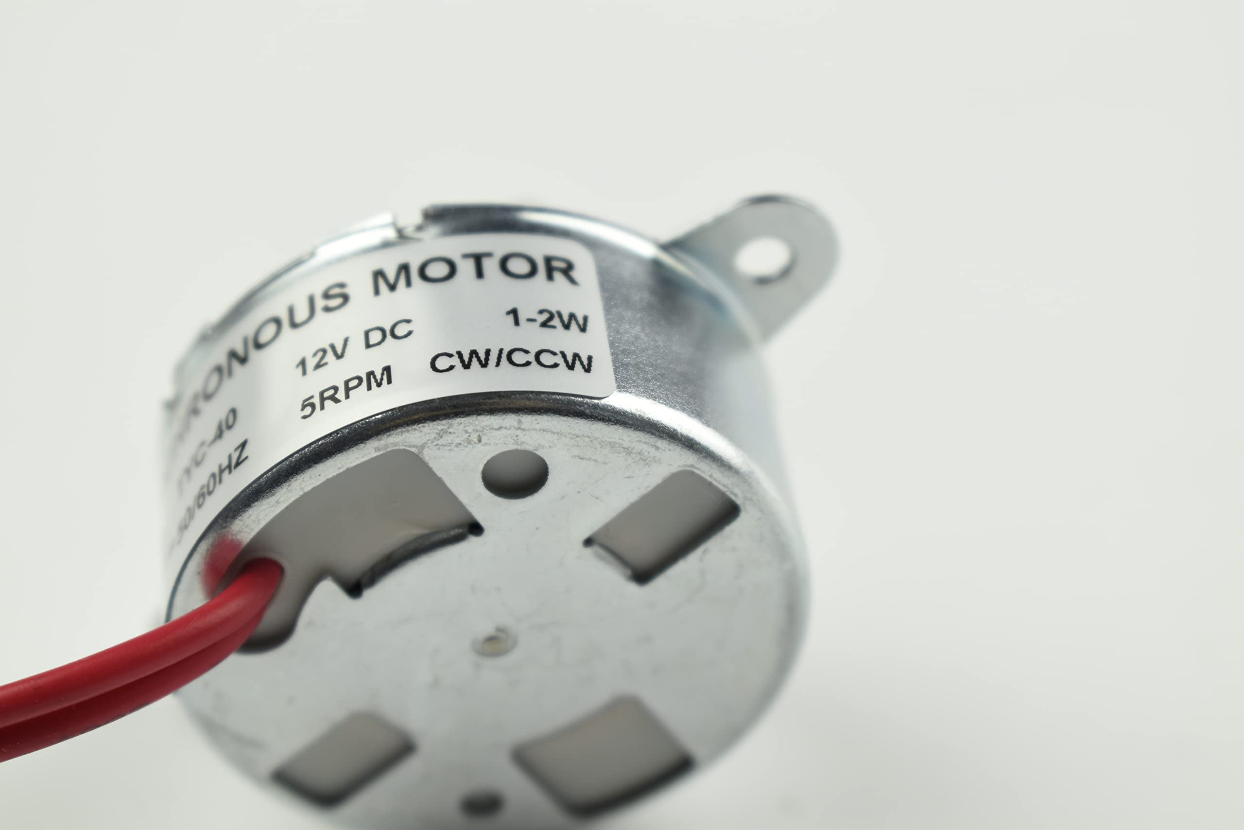 Snapklik.com : Synchronous Motor TYC-40 DC 12V 5RPM CW/CCW Flat Shaft ...