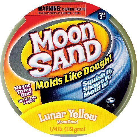 Amazon.com : Spinmaster Moon Sand- Lunar Yellow1/4 lb : Sand Toys ...